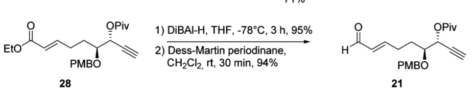 Solved OPiv OPiv Eto 1) DIBAI-H, THF, -78°C, 3 h, 95% 2) | Chegg.com