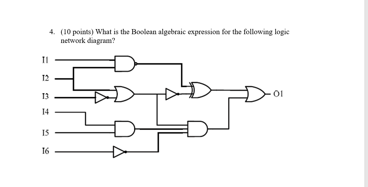 Solved 4 10 Points What Is The Boolean Algebraic 