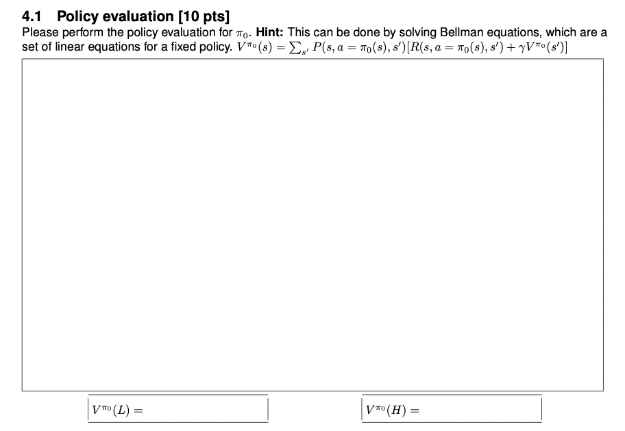 Solved 4 Markov Decision Processes (MDPs) [25 pts] Biscuit | Chegg.com
