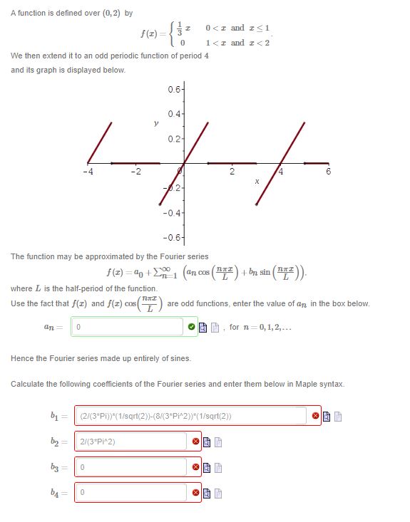 Solved A function is defined over (0,2) | Chegg.com