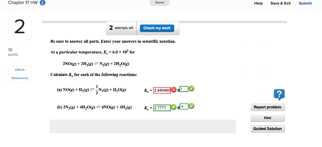 Solved Chapter 17 Hw Saved Help Save & Exit Submit 2 2 | Chegg.com