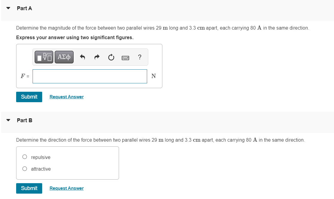 Solved Determine the magnitude of the force between two | Chegg.com