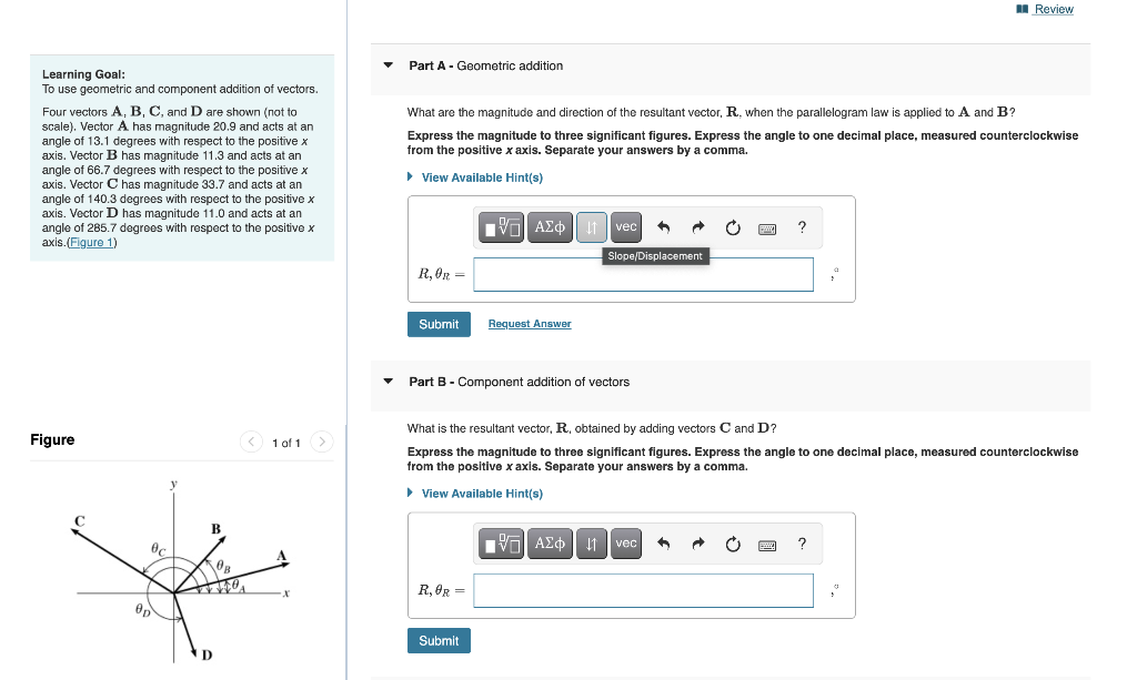 Solved Learning Goal To Use Geometric And Component