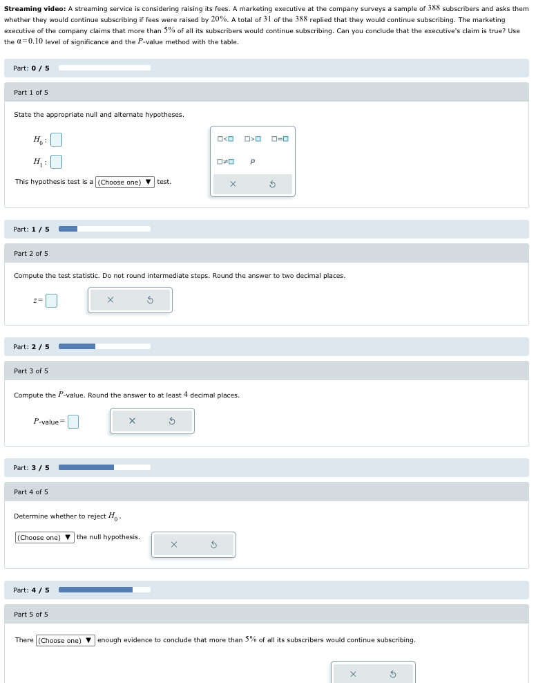Solved Streaming video: A streaming service is considering | Chegg.com