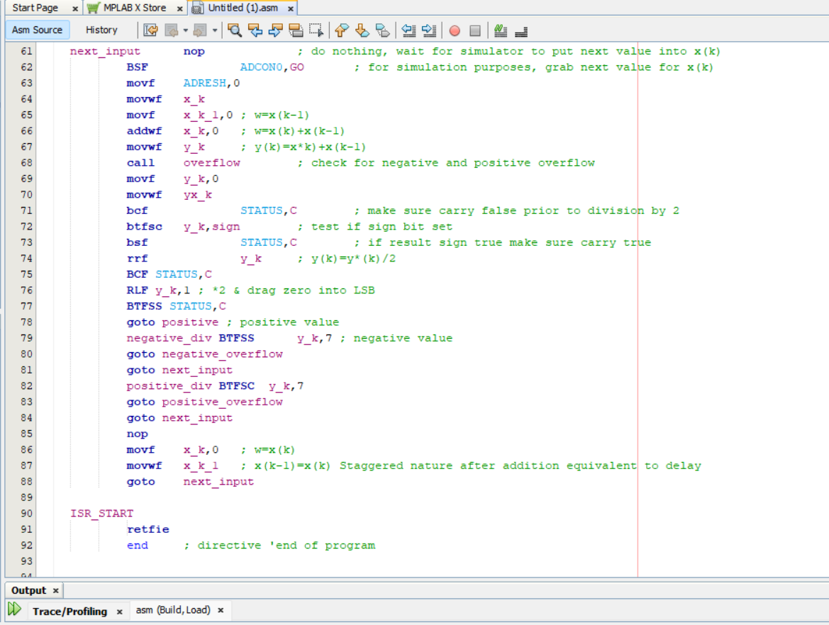 Solved I'm getting errors in simulating my code on MPLabx. | Chegg.com