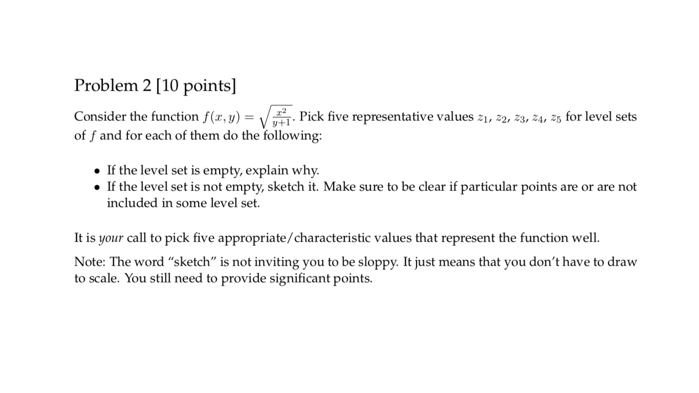 Solved Problem 2 10 Points Consider The Function Fx Y 4112