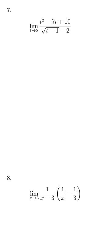 Solved Compute the following limits. Possible answers | Chegg.com