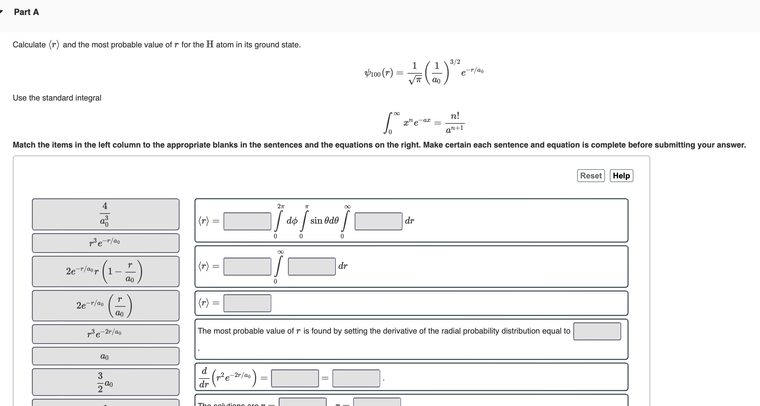 Solved Calculate r and the most probable value of r for | Chegg.com