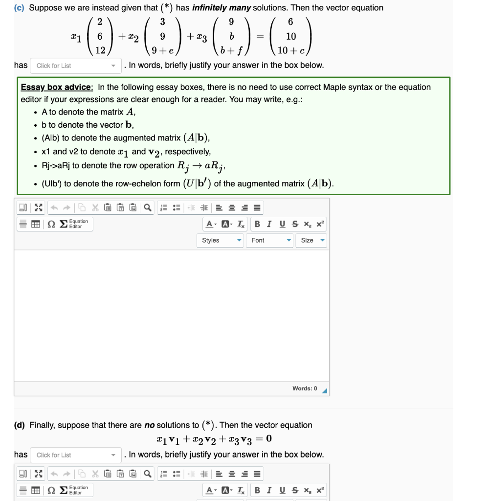 In this question, consider the vectors | Chegg.com