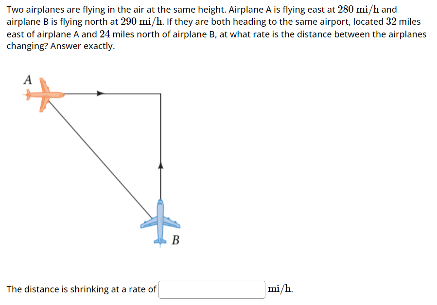 Solved Two airplanes are flying in the air at the same | Chegg.com