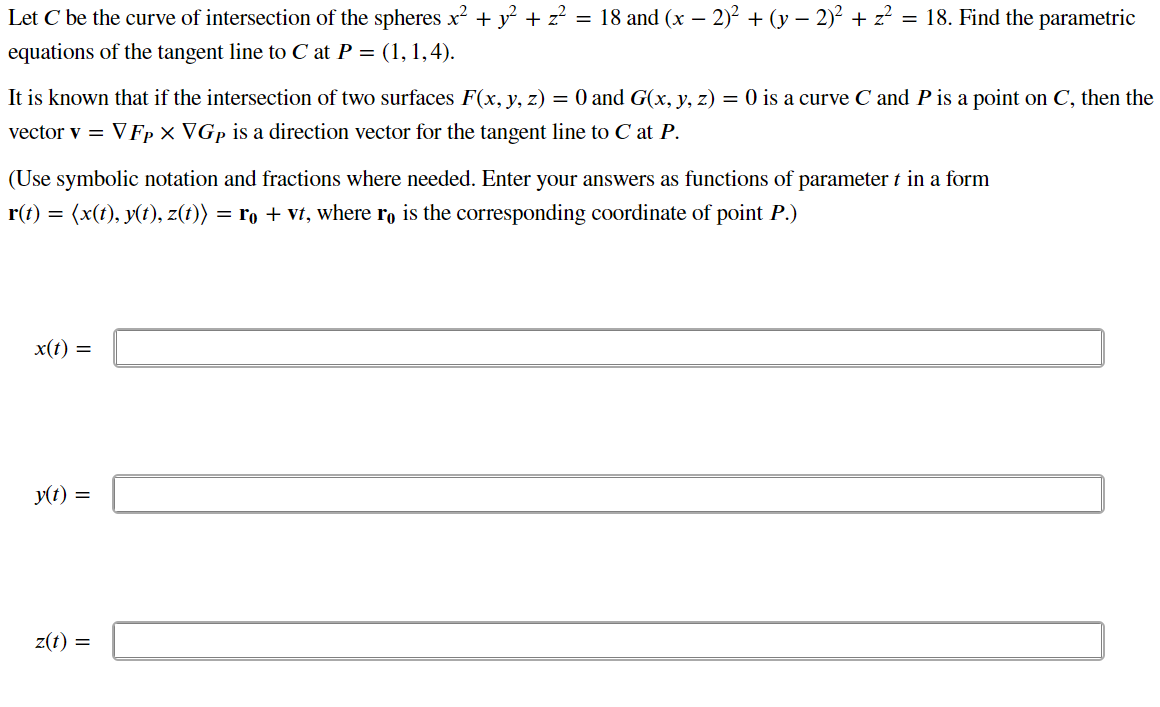 Solved Let C be the curve obtained by intersecting the two | Chegg.com