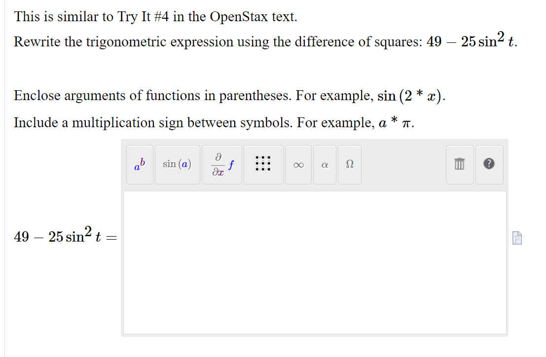 [Solved]: This is similar to Try It #4 in the OpenStax tex