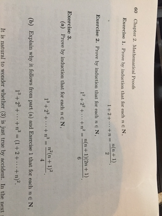 Solved 60 Chapter 2. Mathematical Proofs Exercise 1. Prove | Chegg.com