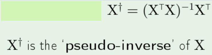 Solved Xt = (XX)-1X = Xt is the 'pseudo-inverse' of X | Chegg.com