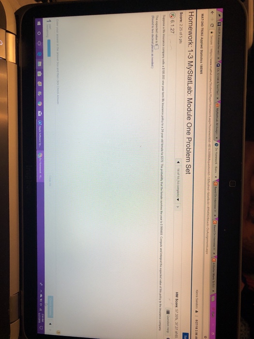 Solved Homework: 1-3 MyStatLab: Module One Problem Set | Chegg.com