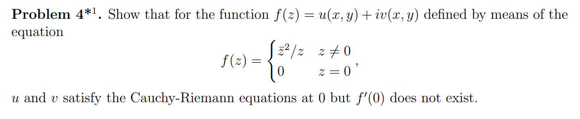 Solved Show that for the function f(z) = u(x, y) + iv(x, y) | Chegg.com