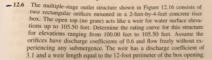 -12.6 The multiple-stage outlet structure shown in | Chegg.com