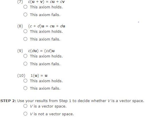 Solved Let V be the set of all positive real numbers. | Chegg.com