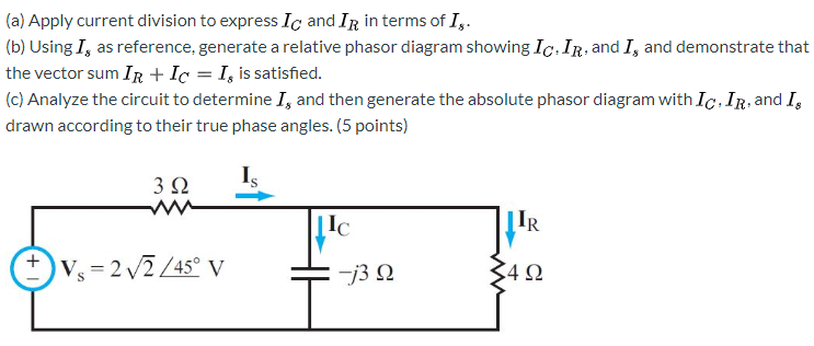 Solved (a) Apply current division to express Ic and IR in | Chegg.com