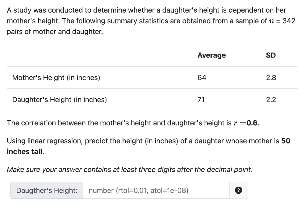 Solved A study was conducted to determine whether a | Chegg.com