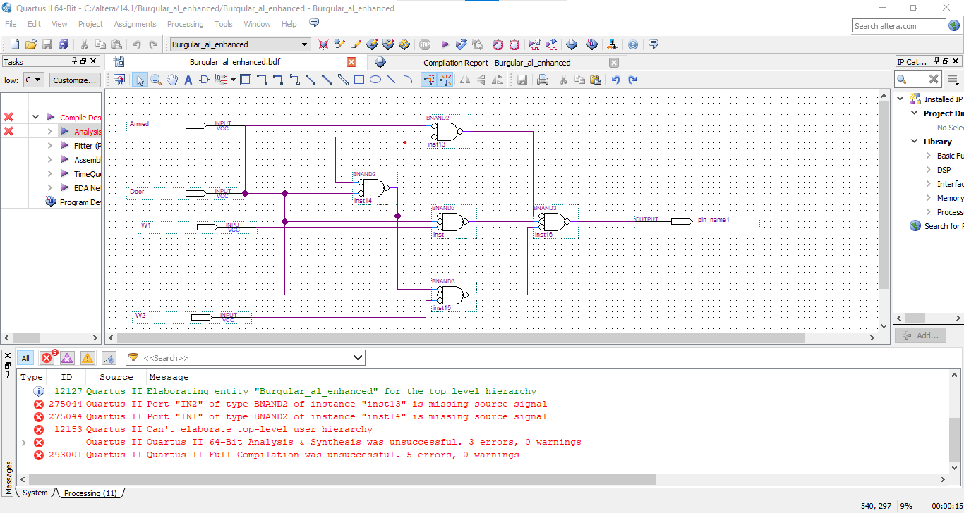 Solved Design and draw a logic gate diagram for a burglar | Chegg.com