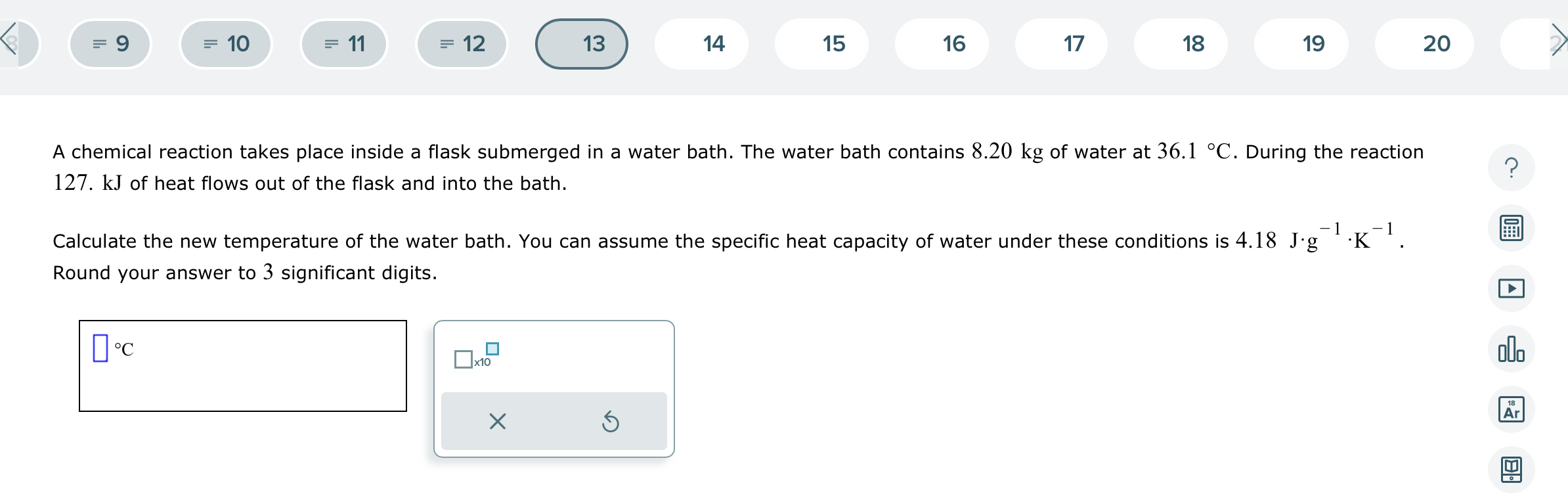 Solved A chemical reaction takes place inside a flask | Chegg.com
