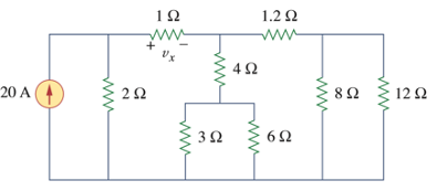 Solved In the circuit shown below, determine vx (voltage | Chegg.com