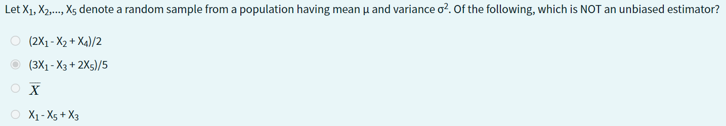 Solved Let X1,X2,…,X5 denote a random sample from a | Chegg.com