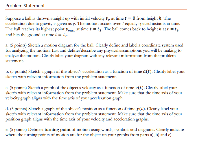 Solved Suppose a ball is thrown straight up with initial | Chegg.com
