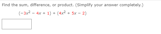 Solved Find the sum, difference, or product. (Simplify your | Chegg.com