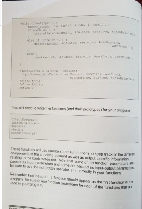 Checking Account Lab monthly checking actions. An | Chegg.com