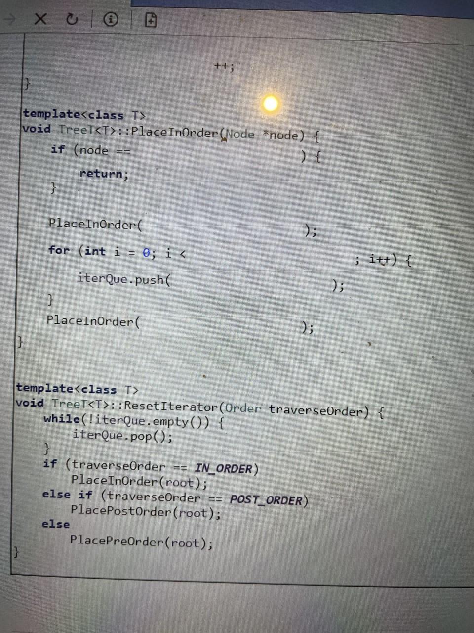 Solved template void TreeT::Add(t elem) { Node* curr = // | Chegg.com
