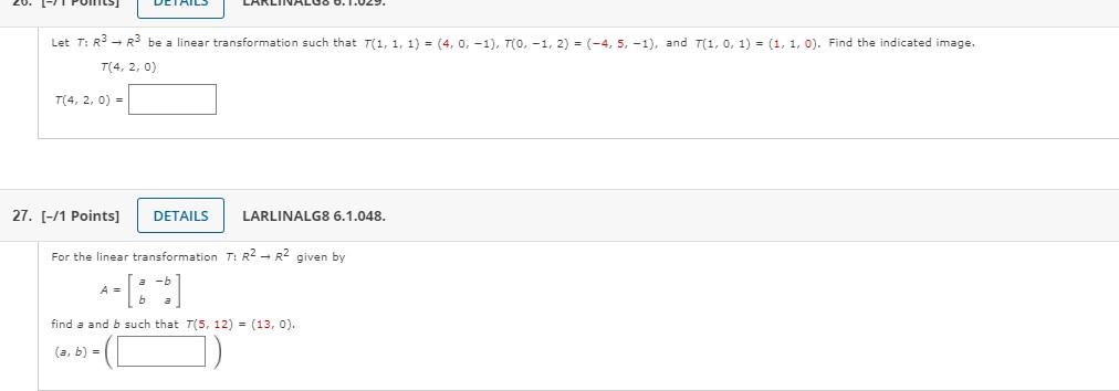 Solved Let T: R3 R3 be a linear transformation such that | Chegg.com