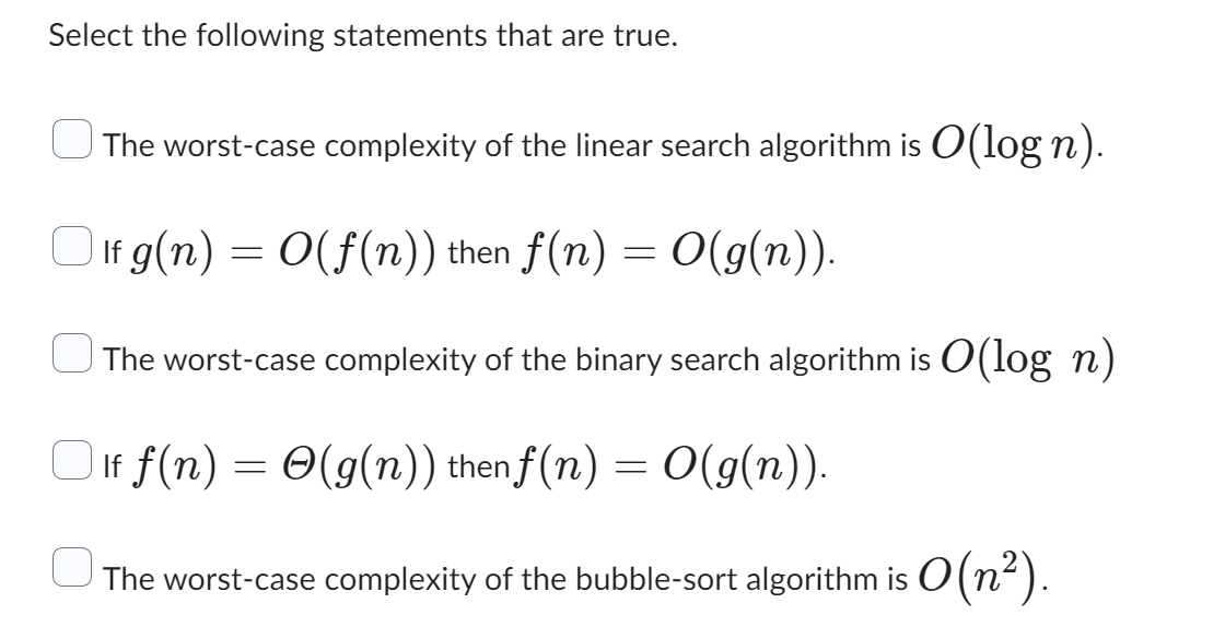 Solved Match the following functions with their asymptotic | Chegg.com