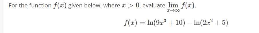 Solved For the function f(x) ﻿given below, where x>0, | Chegg.com