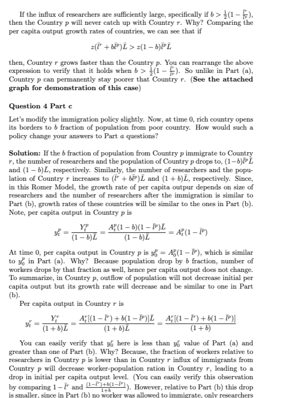 Solved If the influx of researchers are sufficiently large, | Chegg.com