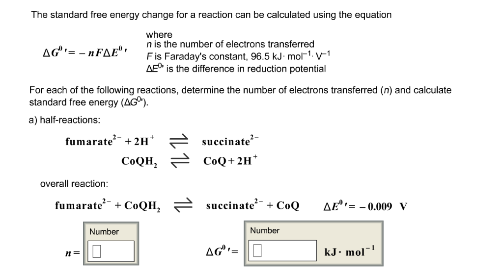Solved The standard free energy change for a reaction can be | Chegg.com