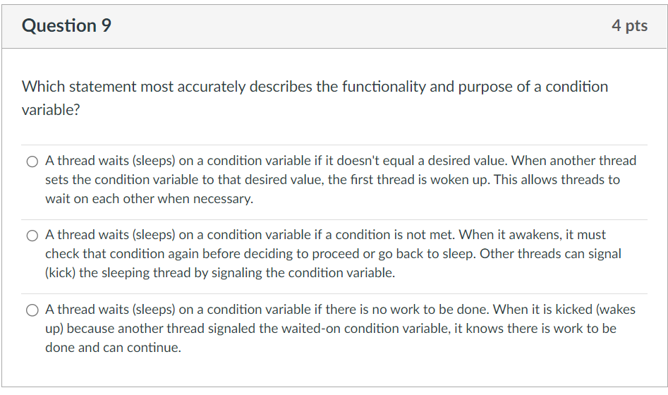 Solved Which statement most accurately describes the | Chegg.com