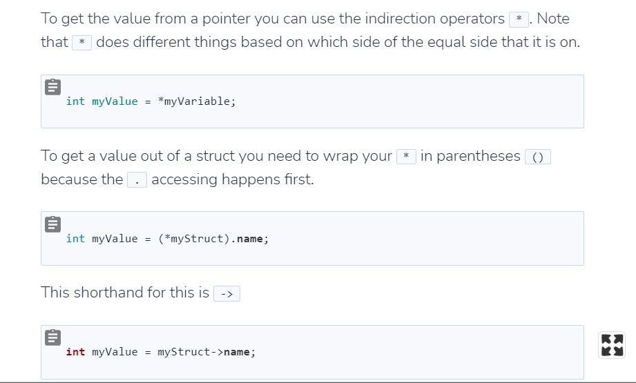 Solved To get the value from a pointer you can use the | Chegg.com