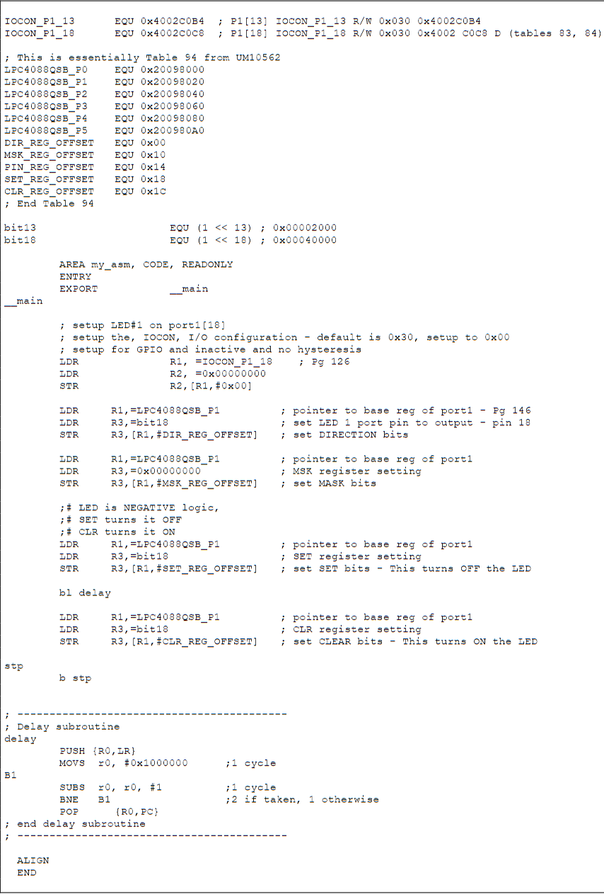 Solved b) Demonstrate that you can cause the LED1 on-board | Chegg.com