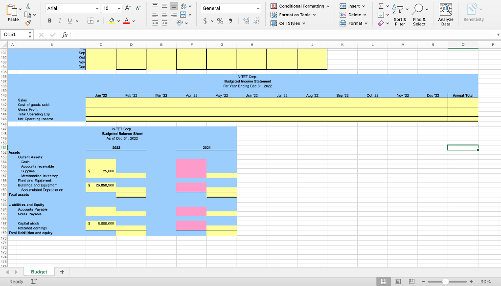 Solved INFORMATION FOR N-TET CORP. N-TET Corp. is a company | Chegg.com