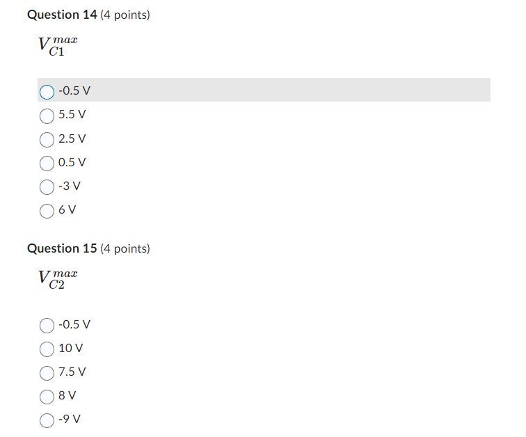 Solved VDON=0.5v. Find Vamax,Vbmax,Vcmax,Vo and | Chegg.com