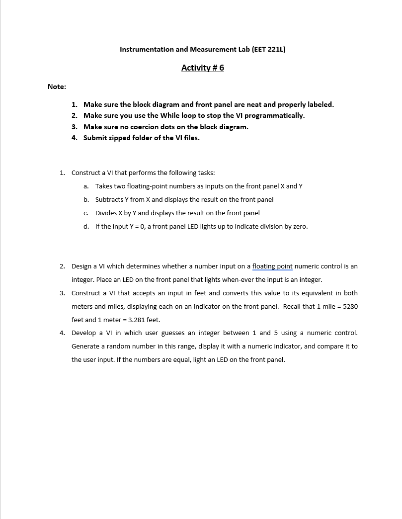 Solved Instrumentation and Measurement Lab (EET | Chegg.com