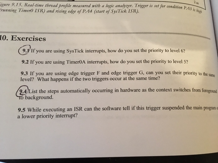 9.6 Explain tail chaining. Explain late e7 What | Chegg.com