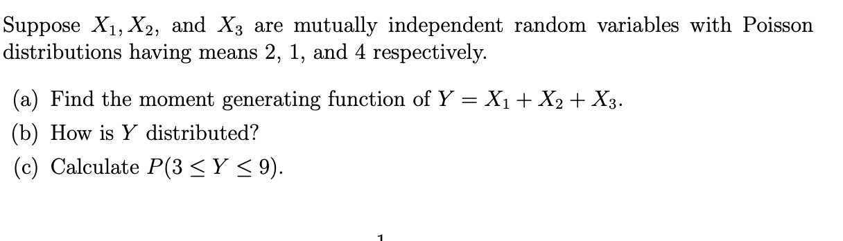 Solved Suppose X1, X2, and X3 are mutually independent | Chegg.com
