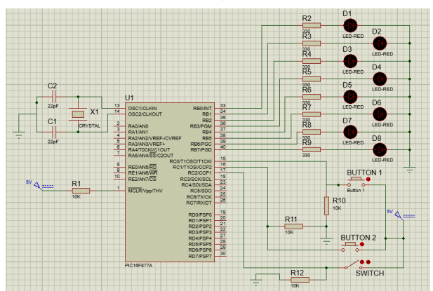 Solved Write a code for toggling LED with each push | Chegg.com