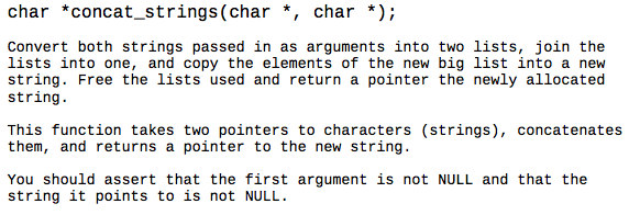 char *concat_strings (char *, char *); Convert both | Chegg.com