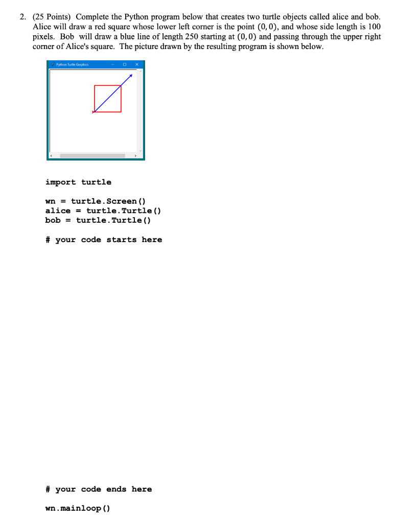 Solved 2 25 Points Complete The Python Program Below That 0569