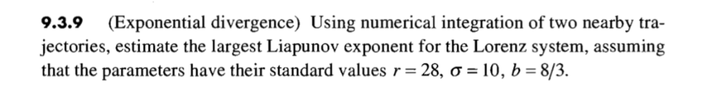 Solved 9.3.9 (Exponential divergence) Using numerical | Chegg.com