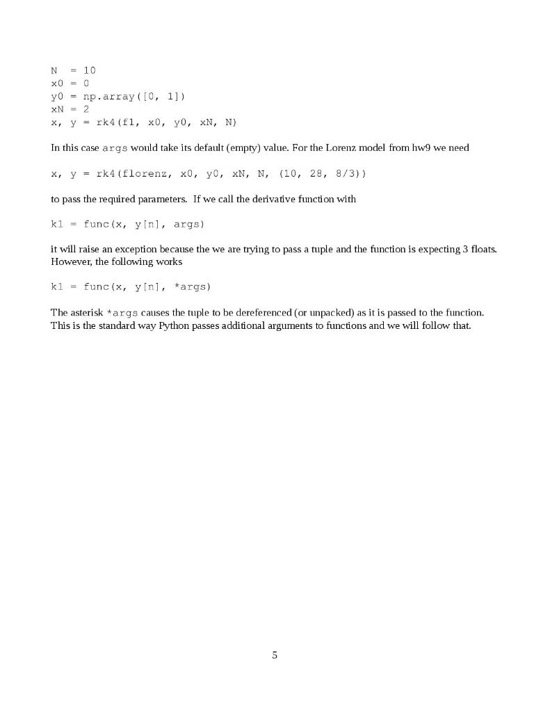 Solved 3) Use the RK4 method to solve the Lorenz model, | Chegg.com